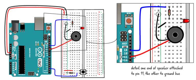 Chapter 5: Add a speaker and adjust the code – Arduino to Go