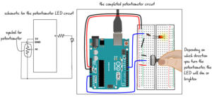 Chapter 6: Potentiometer circuit step by step – Arduino to Go